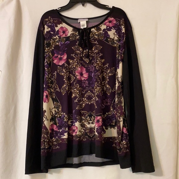 Bon Worth | Tops | Bejeweled Floral Design Bon Worth Xs Blouse | Poshmark